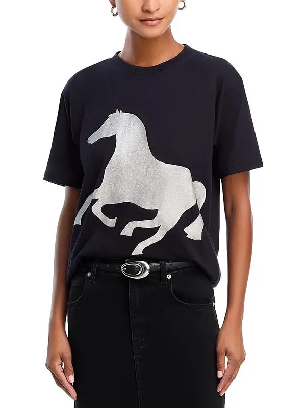 Aqua X Angelica Hicks Graphic T-shirt - Black