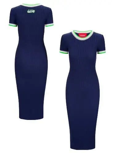 Staud Colleen Midi Dress - College Navy