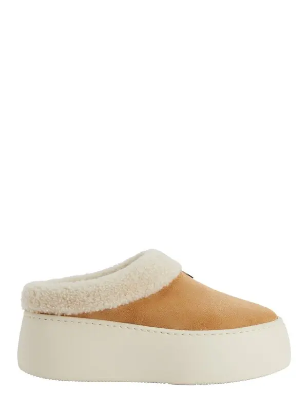 GIUSEPPE ZANOTTI Gz League Fur Sleeper Flats - Beige