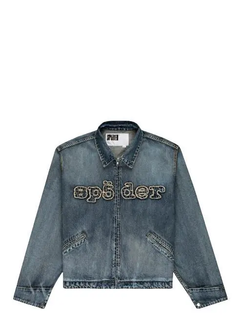 SP5DER Denim Work Jacket - Light Blue Wash