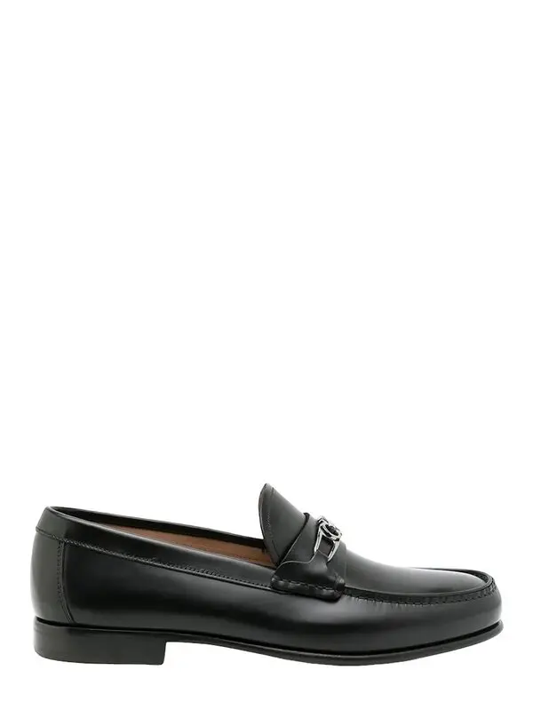 FERRAGAMO Mathias Ornament Loafer - Black