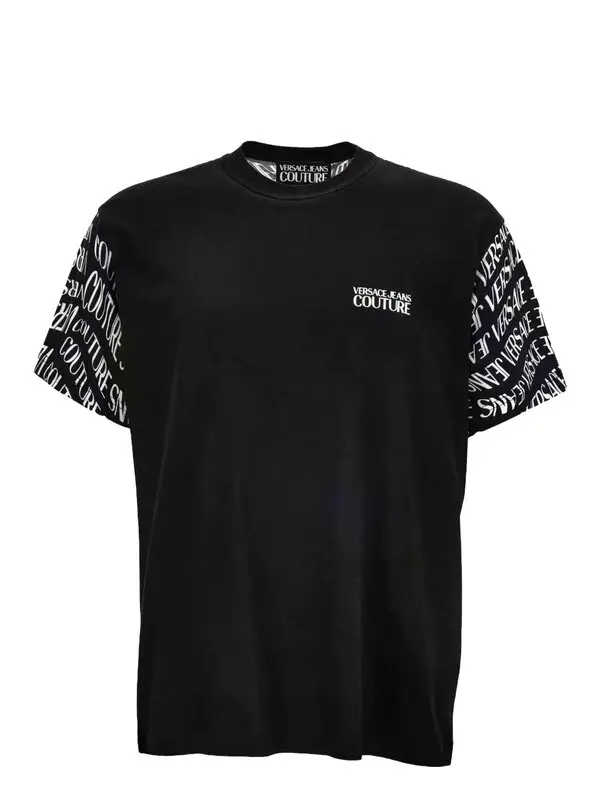 Versace Liquify Logo-print T-shirt - Black