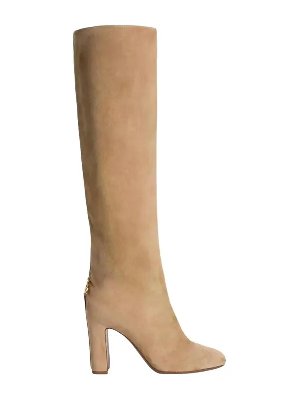 Dolce & Gabbana 90mm Block-heel Boots - Neutrals