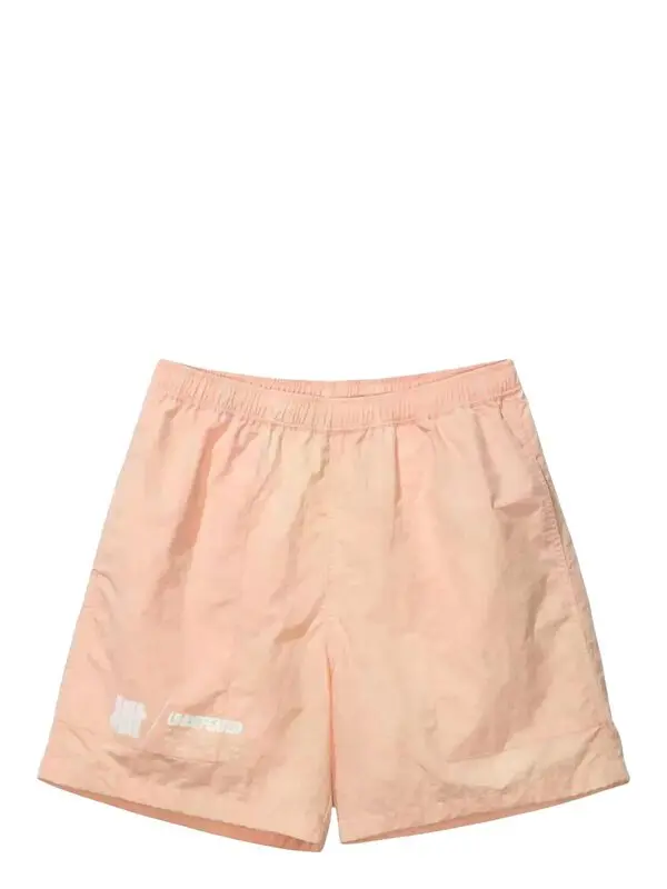 UNDEFEATED Logo-print Tie-dye Shorts - Orange