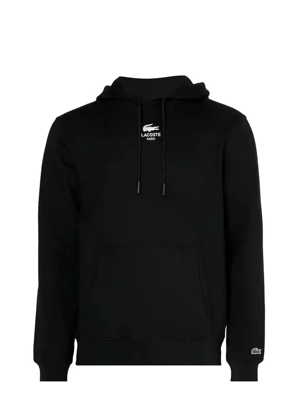 Lacoste Logo Hoodie - Black
