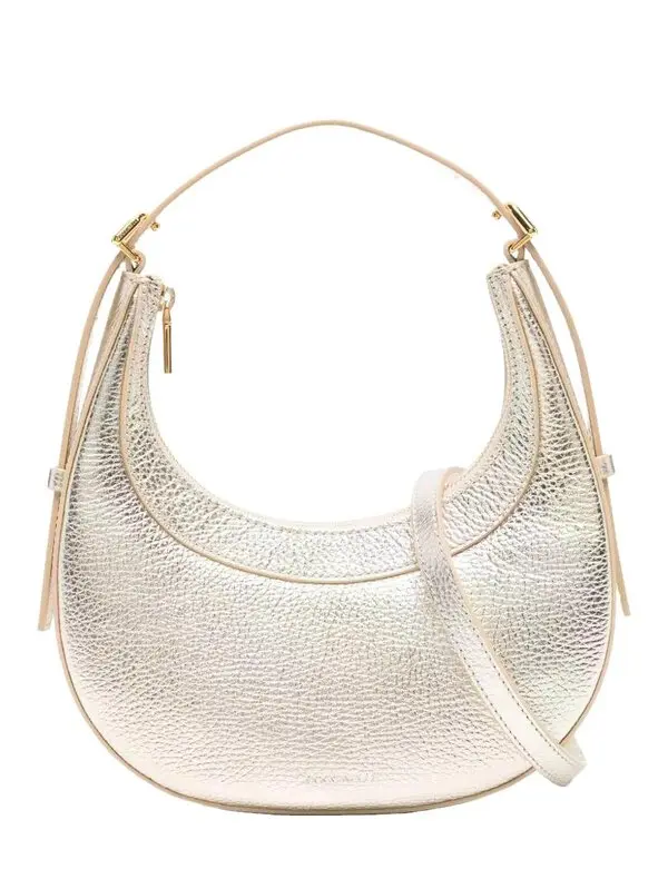 COCCINELLE Crescent Metallic Leather Bag - Gold
