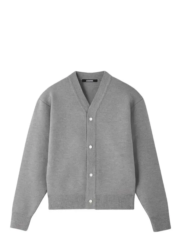 Jacquemus V-neck Cardigan - Grey