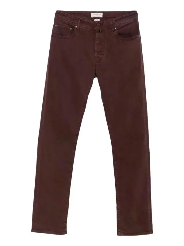 Jacob Cohen Scoot Five-pocket Trousers - Brown