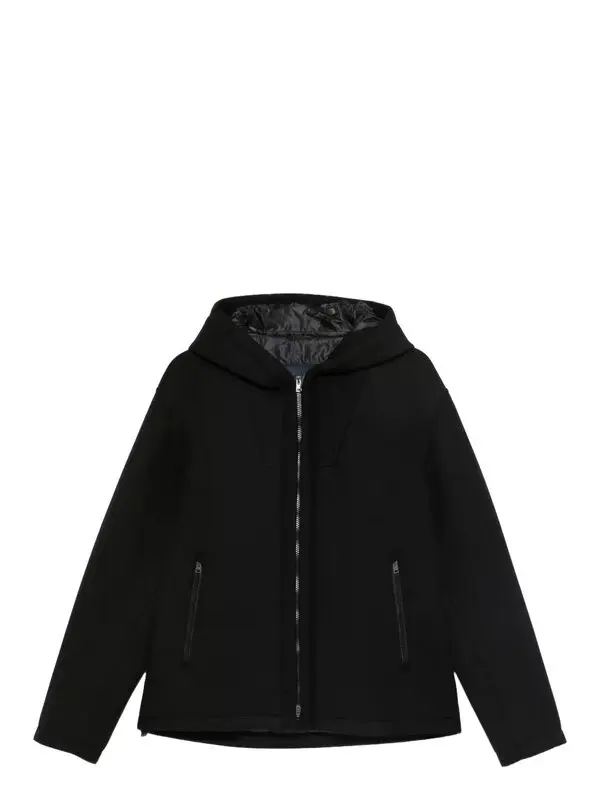 Herno Hooded Zip-front Jacket - Black
