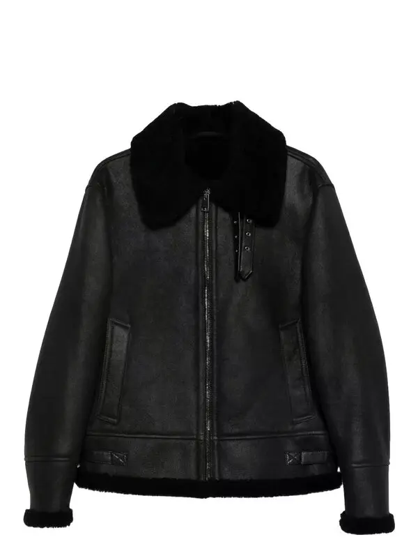 ERALDO Wright Suede Jacket - Black