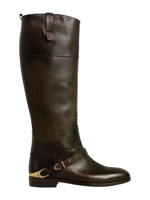 GOLDEN GOOSE Charlie Leather Boots - Brown