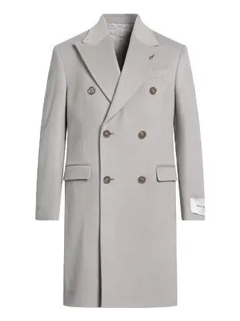 PAOLONI Cashmere Double-breasted Coat - Grey