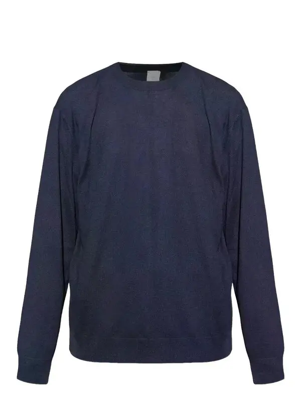 Eleventy Round-neck Long-sleeve Sweater - Blue