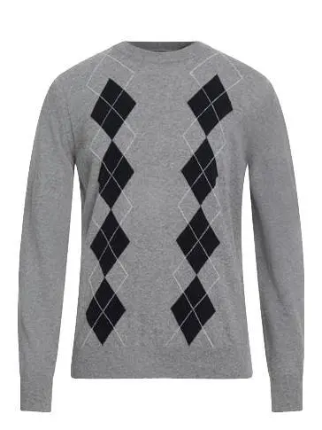 MASQ Light Wool Geometric-print Sweater - Grey