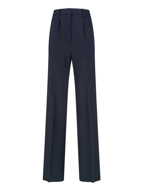 Max Mara High-waisted Trousers - Blue