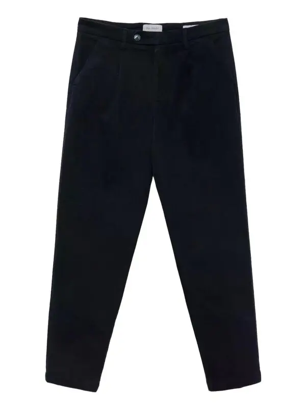 RE-HASH Pleated Straight Leg Trousers - Blue