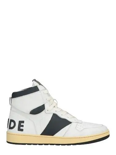 Rhude Leather High-top Sneakers - White