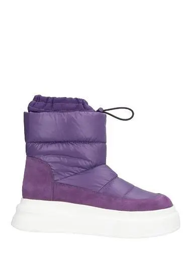 TOSCA BLU Padded Flatform Ankle Boots - Purple