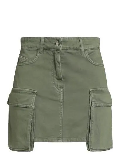 BARROW Mini Cotton Military Skirt - Green