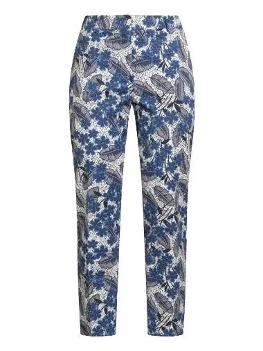 Max Mara Tapered Floral-print Pants - Blue
