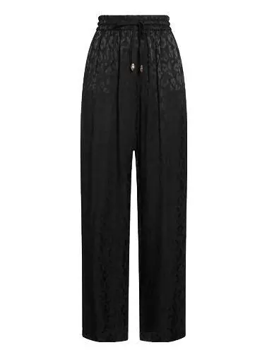 Just Cavalli Wide-leg Jacquard Pants - Black