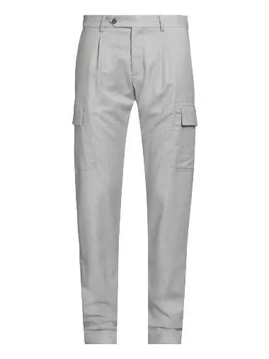 PAOLONI Light Virgin Wool Cargo Pants - Grey
