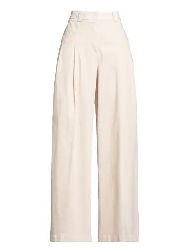 Peserico Wide-leg Gabardine Pants - Beige