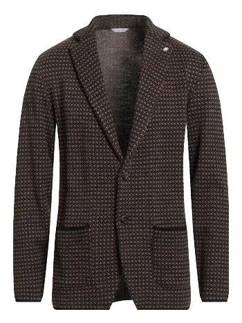 MANUEL RITZ Knitted Single-breasted Blazer - Beige