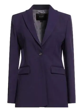 SEVENTY VENEZIA Single-breasted Twill Blazer - Purple
