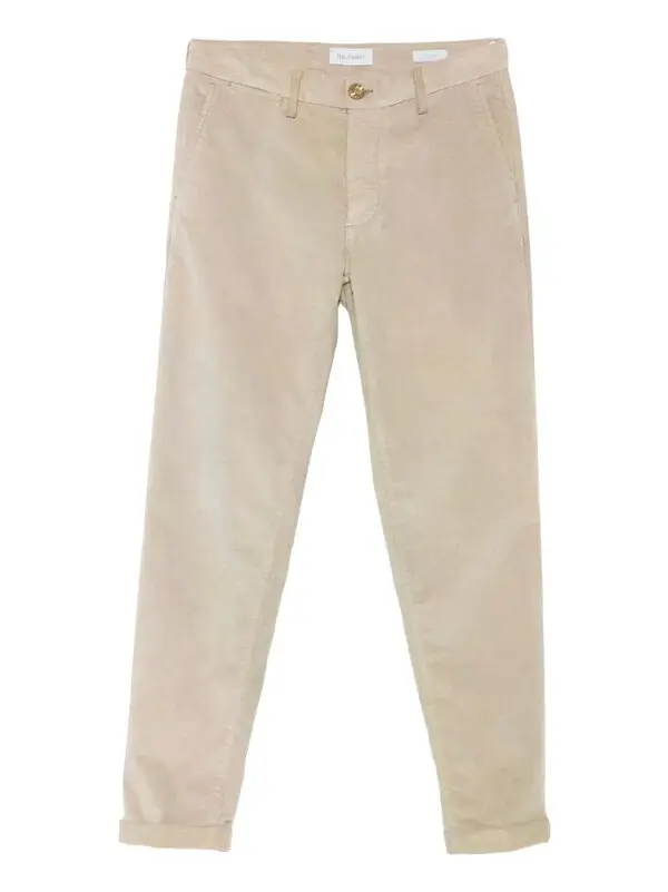 RE-HASH Corduroy Cuffed Trousers - Neutrals