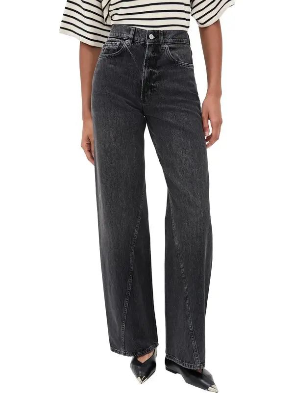 ANINE BING Brie Jeans - Washed Black