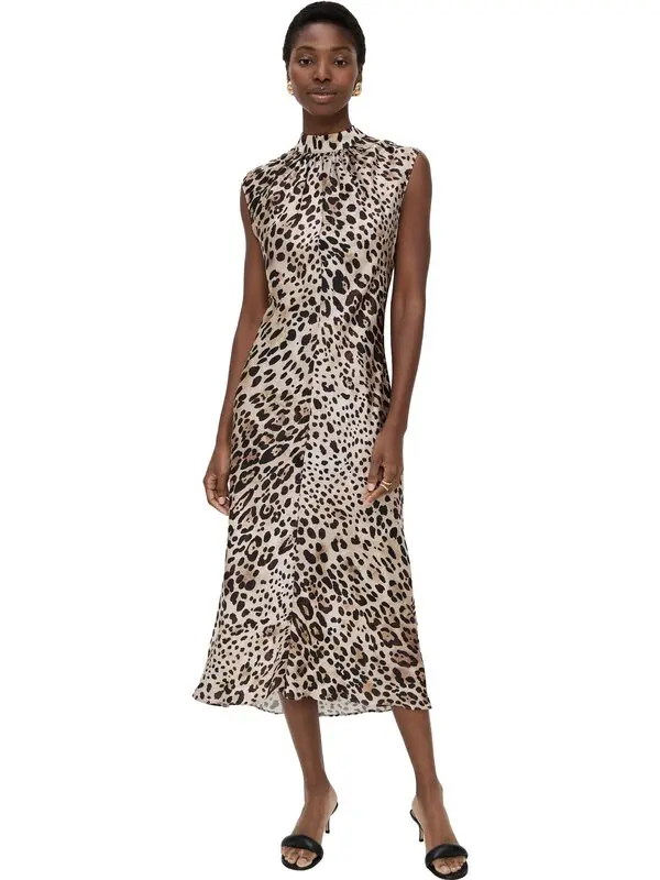 Misa Giselle Dress - Leopard Print