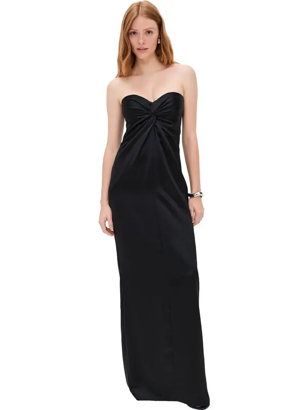 Retrofete Olivine Strapless Maxi Dress - Black