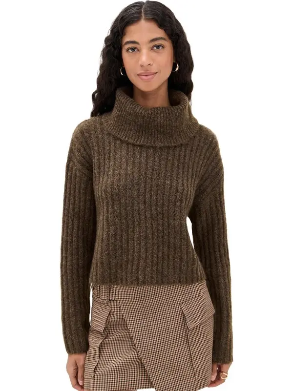 NIA Bruni Turtleneck Sweater - Brown