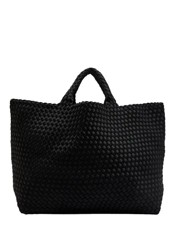 NAGHEDI St Barths Large Woven Tote - Black