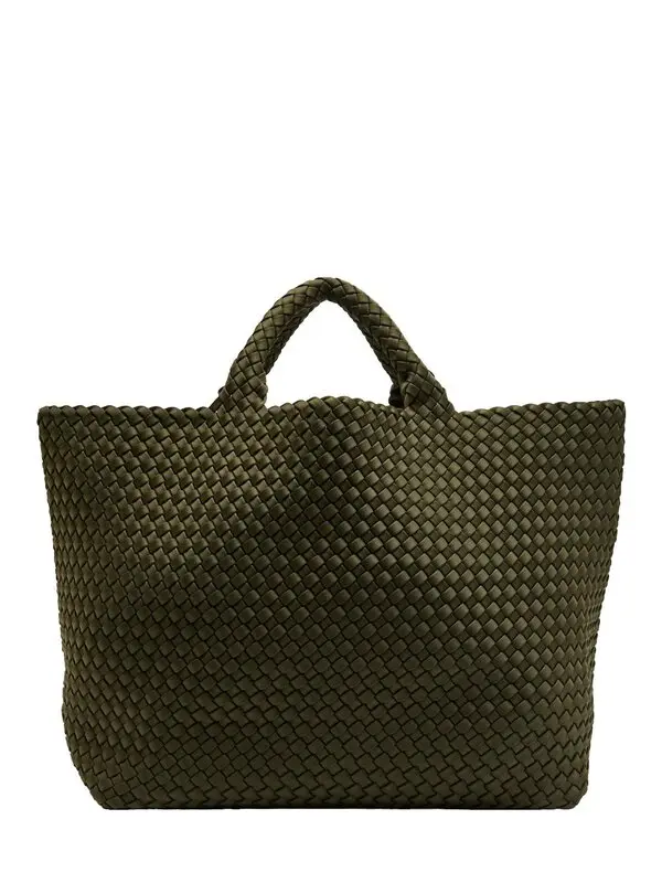 NAGHEDI St Barths Large Woven Tote - Olive