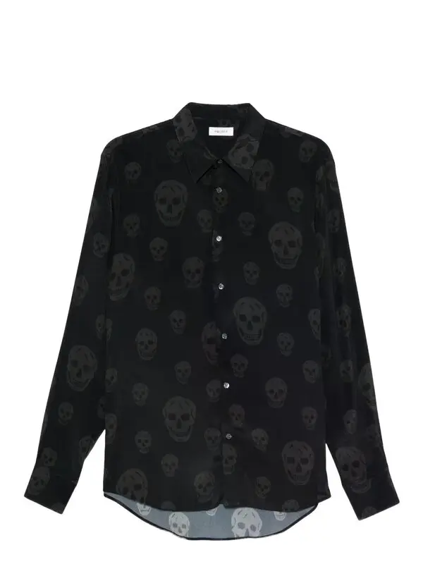 Alexander McQueen Skull-print Shirt - Black