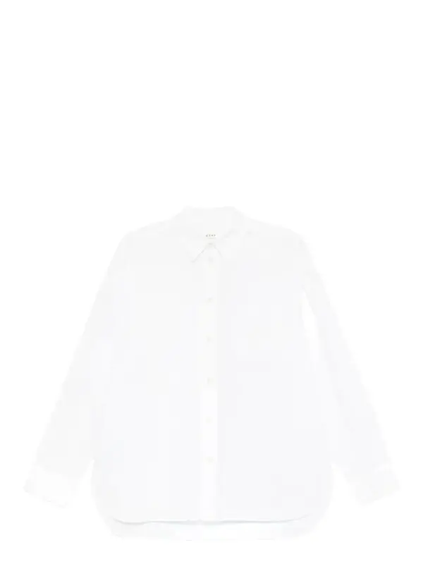 6397 Long-sleeve Button-down Shirt - White