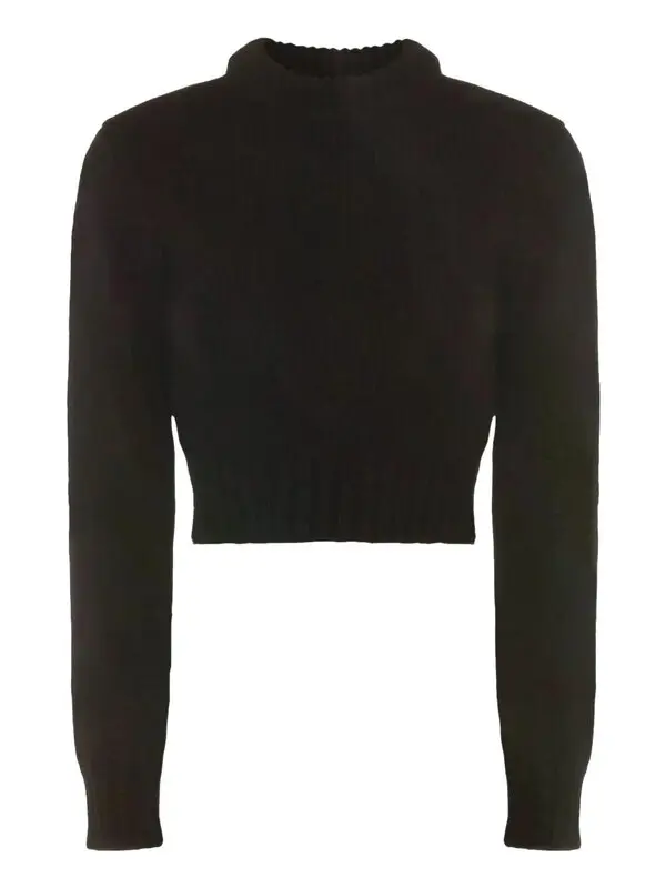 Malo Cashmere Cropped Sweater - Brown