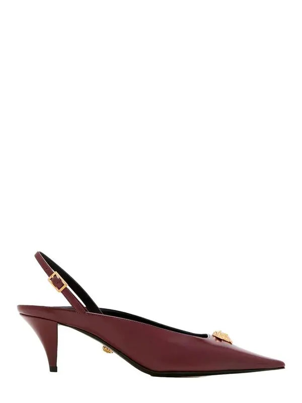 Versace 55mm La Medusa Slingback Pumps - Red