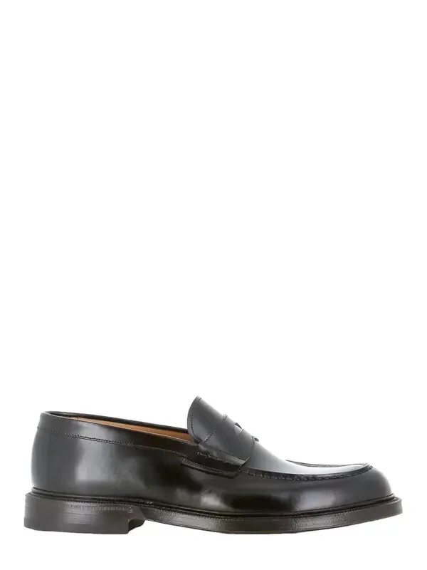 GREEN GEORGE Penny Leather Loafers - Brown