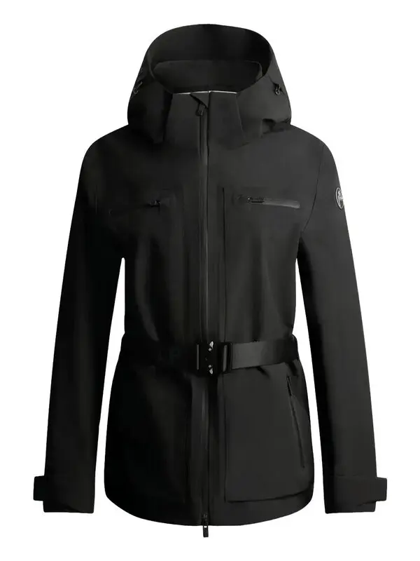 Fusalp Detachable-hood Belted Ski Jacket - Black