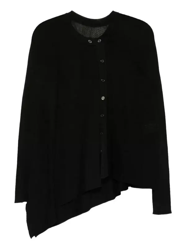 Y’s Asymmetric Cardigan - Black