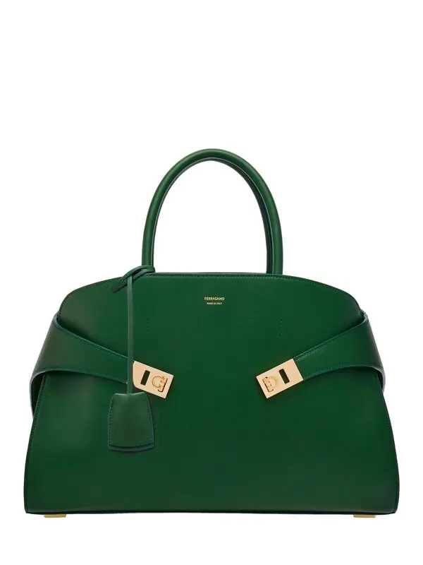 FERRAGAMO Hug Top-handle Handbag - Green
