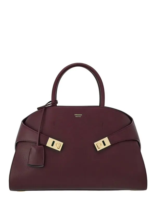 FERRAGAMO Hug Top Handle Bag - Red