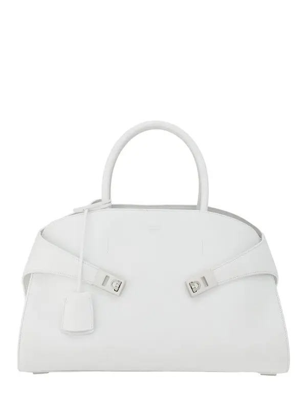 FERRAGAMO Hug Top Handle Handbag - White