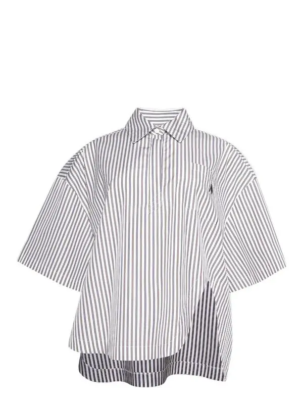 Attico Pinstripe Cotton Shirt - Multi