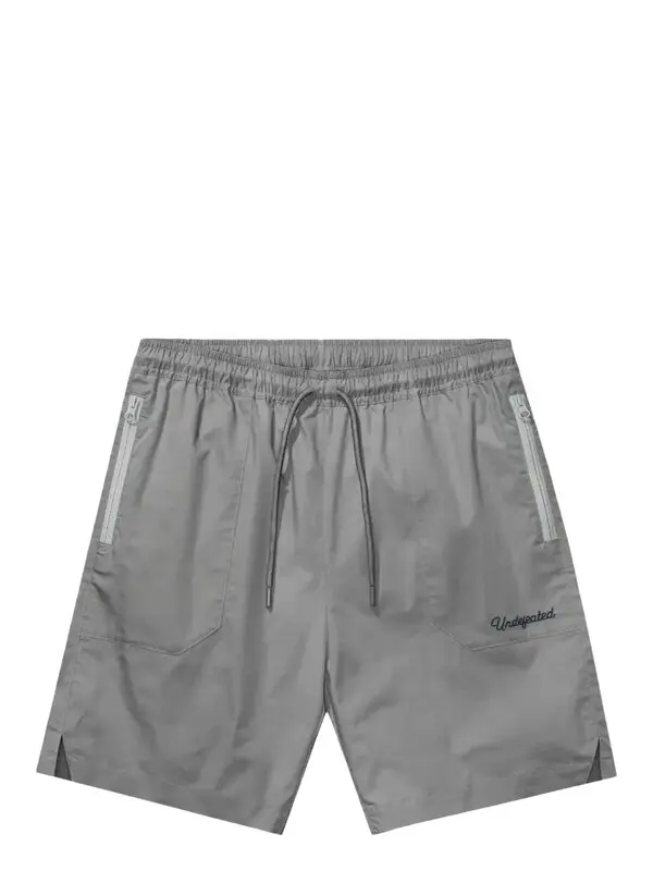 UNDEFEATED Zip-pocket Drawstring Shorts - Grey