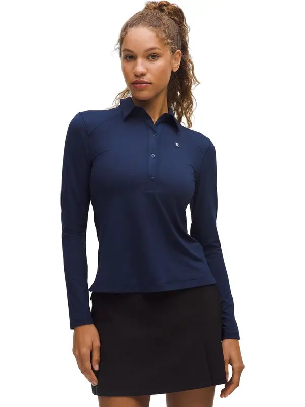 Lululemon Quick-dry Long-sleeve Polo - Club Blue