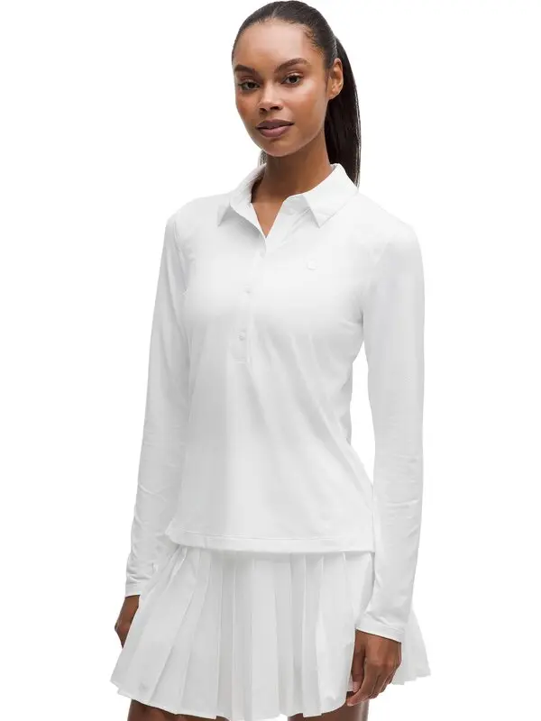 Lululemon Quick-dry Long-sleeve Polo - White
